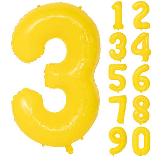 40 In yellow graffiti Number Balloons Helium Foil Mylar Balloon Birthday Party banquet Decoration Digital 3