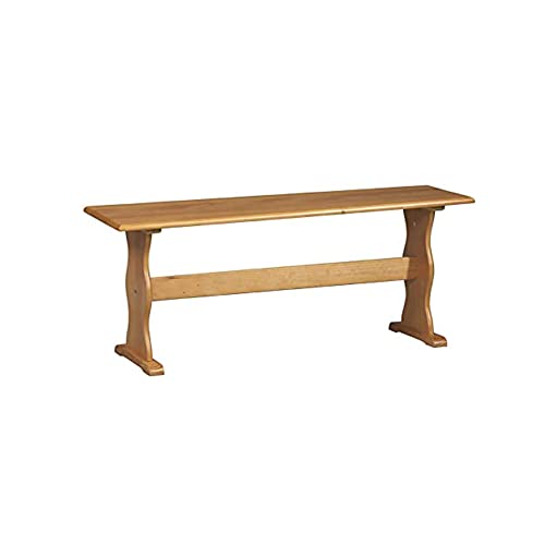 Oakestry Brown Bench Natural Kitchen Bench Nook Chelsea Beach Set Solid Wood Dining Bench Natural Edge Wooden Slab Solid Pine Wood Bench