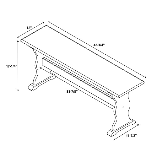 Oakestry Brown Bench Natural Kitchen Bench Nook Chelsea Beach Set Solid Wood Dining Bench Natural Edge Wooden Slab Solid Pine Wood Bench