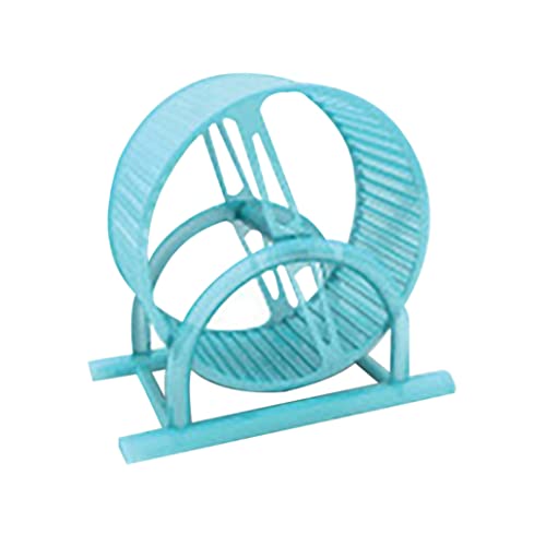 Hamster Running Exercise Wheel, Pet Quiet Running Rotating Exercise Wheel Toy Rodent Hamster Guinea Pig Chinchilla Large Wire Cage Easy to Attach to Small Animals (Blue)