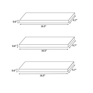 SEMOFO Floating Shelves for Bathroom