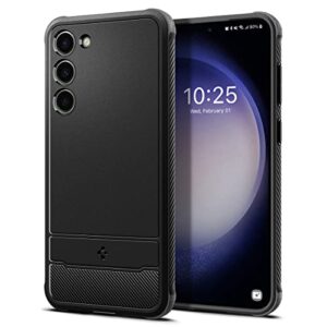 spigen rugged armor designed for galaxy s23 plus case (2023) - matte black