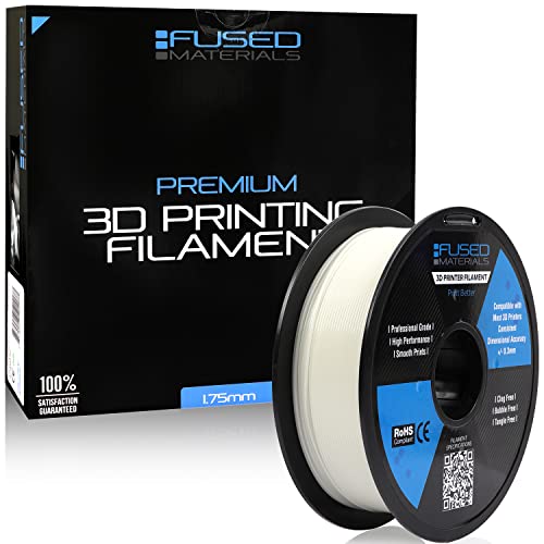 Fused Materials Glow in The Dark Blue PLA 3D Printer Filament - 1kg Spool, 1.75mm, Dimensional Accuracy +/- 0.03 mm, (Glow Blue)