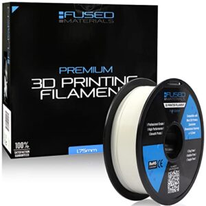 fused materials glow in the dark green pla 3d printer filament - 1kg spool, 1.75mm, dimensional accuracy +/- 0.03 mm, (glow green)