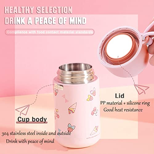 Roffatide Anime Cinnamoroll Cute Stainless Steel Vacuum Thermos Water Bottle Mug for Girls Women Hot & Cold for Hours Insulated Bottle Gift for Birthday Christmas Blue