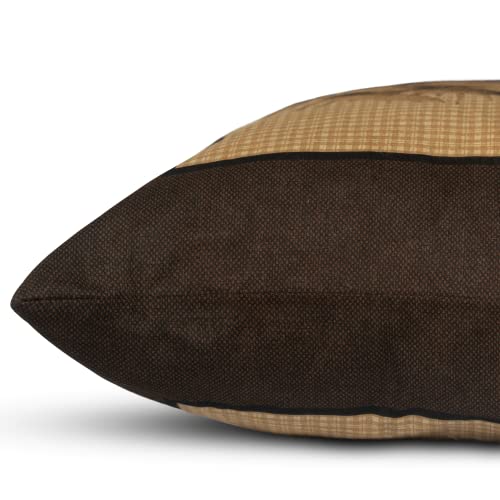 VISI-ONE True Grit The Rustic & Lodge Decorative Hunting Farmhouse Moose Square Pillow, 20" x 20" Inches, Multi