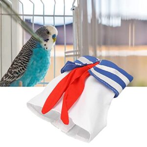 Parrots Clothes Cute School Uniform Bird Clothes Pet Small Animals Clothes Birds Suit for Christmas Party Birthday Cosplay Photo Prop (M)