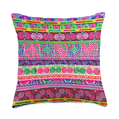 Hmong Creations Hmong Throw Pillow, 18x18, Multicolor