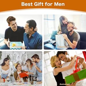 M-Birfimin Gifts for Men, Wood Phone Docking Station Nightstand Organizer for Multiple Devices,Dad Gifts from Daughter Son,Suitable for Men Husband Birthday Anniversary Father's Day Gadgets