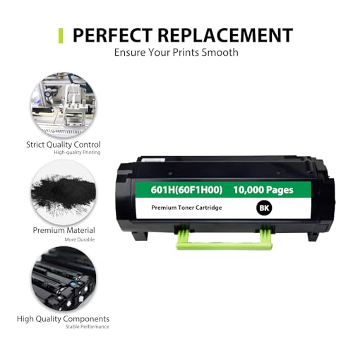 Jmomy 601H 60F1H00 Remanufactured Toner Cartridge Replacement for Lexmark 601H 60F1H00 for MX310 MX410 MX510 MX511 MX610 MX310dn MX511d MX410de MX510de MX511dte MX611dhe MX610de (10,000 Pages/Black)