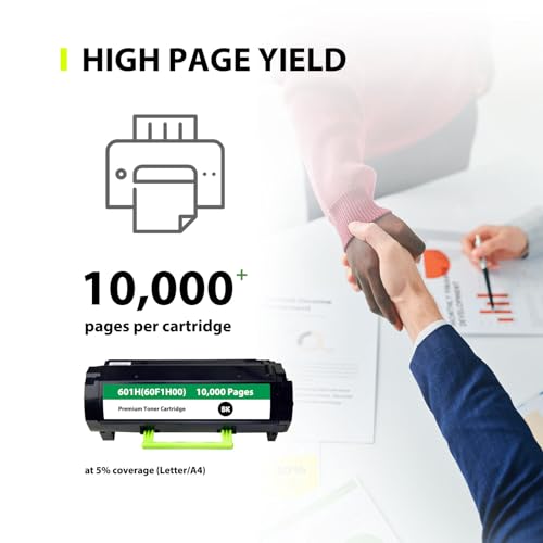 Jmomy 601H 60F1H00 Remanufactured Toner Cartridge Replacement for Lexmark 601H 60F1H00 for MX310 MX410 MX510 MX511 MX610 MX310dn MX511d MX410de MX510de MX511dte MX611dhe MX610de (10,000 Pages/Black)