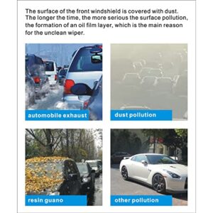 Car Glass Oil Film Cleaner mc.p.p Safety and Long-Term Protection, Glass Clear Windshield Cleaner car Paint Oil Film Remover (20g*3)