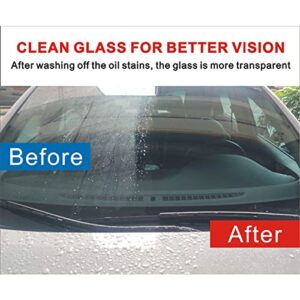 Car Glass Oil Film Cleaner mc.p.p Safety and Long-Term Protection, Glass Clear Windshield Cleaner car Paint Oil Film Remover (20g*3)