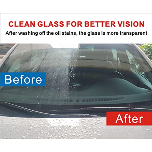 Car Glass Oil Film Cleaner mc.p.p Safety and Long-Term Protection, Glass Clear Windshield Cleaner car Paint Oil Film Remover (20g*3)