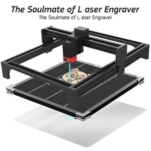 Honeycomb Laser Bed, LESANM 19.68x 19.68x 0.87 inch Honeycomb Working Panel for CO2 or Diode Laser Engraver Cutting Machine, Honeycomb Working Table with Aluminum Plate for Table-Protecting