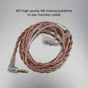 HiFiGo LETSHUOER M3 Purity 6N Monocrystalline Copper Earphone Cable, EJ07M Original Cable 3.5/4.4-0.78 2Pin (4.4mm-0.78 2PIN)