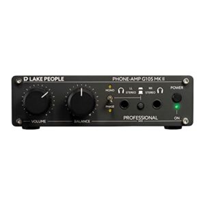 lake people g105 mk ii compact studio headphone amplifier for 2 headphones