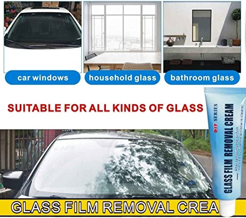 Car Glass Oil Film Cleaner, Glass Film Removal Cream, Glass Oil Film Remover for Car, Car Glass Oil Film Cleaner Safety and Long-Term Protection (2Pcs)