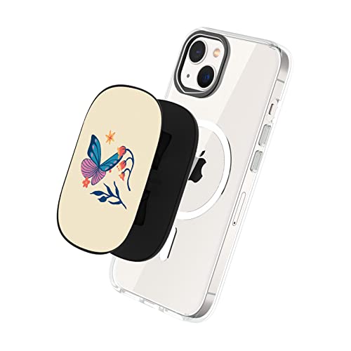 RhinoShield GRIPMAX Compatible with MagSafe - Grip, Stand, and Selfie Holder for Phones and Cases, Repositionable and Durable, Best paired Phone Cases for MagSafe - Butterfly Dance