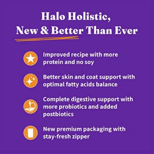 Halo Holistic Adult Dog Grain Free Cage-Free Chicken & Sweet Potato Recipe 3.5 lb Bag