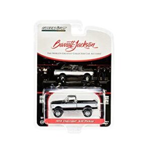 1972 Chevy K10 4X4 Pickup Truck (Lot #1027), Dark Gray - Greenlight 37250E - 1/64 Scale Diecast Car