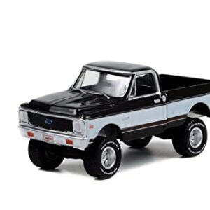 1972 Chevy K10 4X4 Pickup Truck (Lot #1027), Dark Gray - Greenlight 37250E - 1/64 Scale Diecast Car