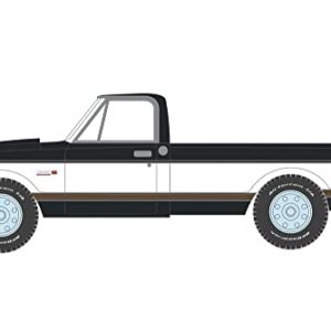 1972 Chevy K10 4X4 Pickup Truck (Lot #1027), Dark Gray - Greenlight 37250E - 1/64 Scale Diecast Car