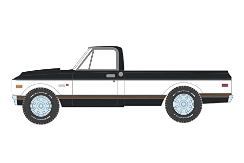 1972 Chevy K10 4X4 Pickup Truck (Lot #1027), Dark Gray - Greenlight 37250E - 1/64 Scale Diecast Car