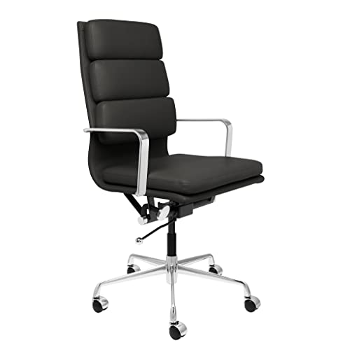 Laura Davidson Furniture SOHO II Tall Back Padded Management Chair (Black)