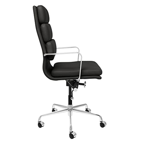 Laura Davidson Furniture SOHO II Tall Back Padded Management Chair (Black)