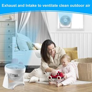 EOENVIVS Small Wall Fan 9 Inch Turbo 90 Degree Vertical Tilt Wall Mount with 3 Speed 25ft Distance, Cooling Fan for Bedroom Office Home Corner, Small Portable Fans Electric Room Table Fan