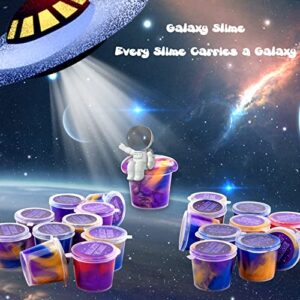 Galaxy Slime Kit 40 Pack, Mini Putty Slime Easter Party Favor for Kids Girls Boys, Soft, Stretchy&Non-Sticky, Stress Relief Colorful Slime Pack Toy for Kids Goodie Bag Stuffers