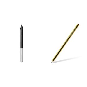 wacom one pen cp91300b2z for wacom one creative pen display & staedtler 180 22 noris digital classic, emr stylus in pencil shape, fine 0.7 mm tip, 4096 pressure-sensitivity levels