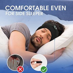 Fulext Wireless Headphones Headband for Sleeping, Bluetooth Sleep Headphones for Side Sleepers, Soft and Lightweight Eye Mask for Sleep, Ideal for Housework,Travel,Yoga,Workout,Running,Sports,Gift