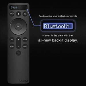 OEM Replacement Backlit Display Bluetooth Remote for Vizio 5.1 Premium Sound Bar Home Theater System M512-H6, V51-H6, V51x-J6, M51a-H6, M512a-H6, 51AX-J6, P514A-H6