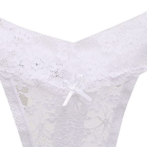 My Orders Placed Recently by Me Sexy Hollow Out Low Waist Lace Thongs for Women G-String Comfort Lingerie Underwear Pack of 5 White