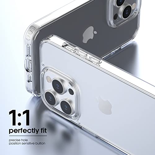 Felkin Compatible with iPhone 14 Pro Case Clear,Hard PC with Soft Edges Cover,Not Yellowing Shockproof Protective Phone Case for iPhone 14 Pro 6.1 inch 2022