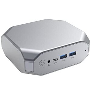 atopnuc mini pc ubuntu,amd a9 9400 apu(up to 3.2ghz) linux computer 8gb ram 128gb ssd,mini desktop computer suppport 4k dual hdmi/2.4&5g wifi/bt5.0/gigabit ethernet/vesa/auto power on