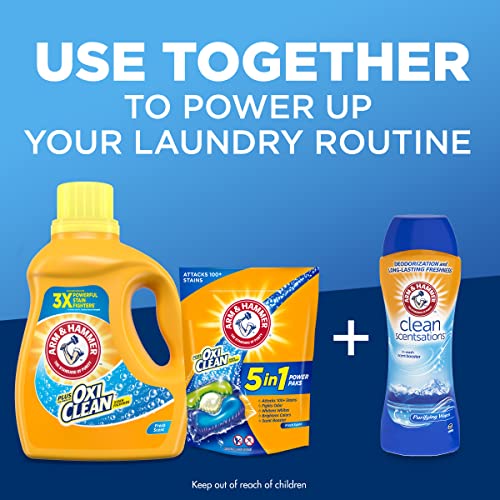 Arm & Hammer Plus OxiClean Fresh Scent, 77 Loads Liquid Laundry Detergent, 100.5 Fl oz