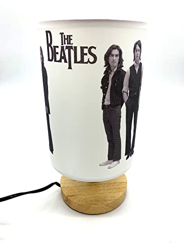 Beatles Table Lamp Bedside Night Light Wood Base Room Decoration or Great Gift Ideas