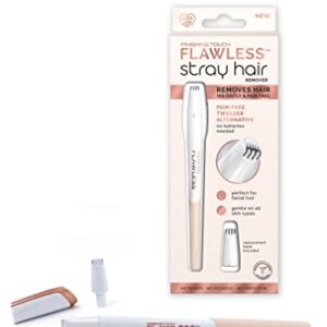 Finishing Touch Flawless Stray Hair Remover, Precise Micro-Blade Hair Removal Tool, Designed to Painlessly Cut Stray Hairs from Chin and Lips to Fingers and Toes, for All Skin Types