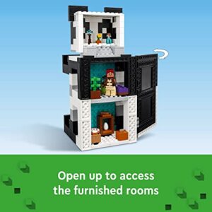 LEGO Minecraft The Panda Haven 21245, Movable Toy House with Baby Panda Animal Figures, Gaming Christmas Toy for Kids, Great Gift Idea for Boys and Girls Ages 8 and Up