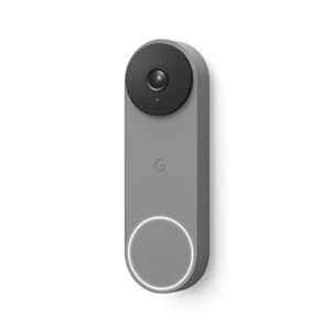 google nest doorbell 720p- (wired, 2nd gen) - video security camera - ash