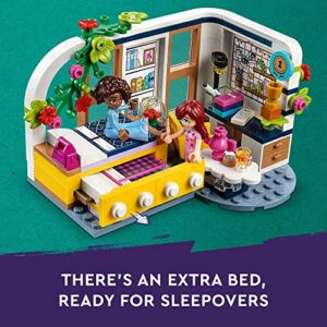 LEGO Friends Aliya's Room Building Set 41740 Collectible Toy Set, Pretend Play Mini Sleepover Party Bedroom Playset, Great Gift for Girls Boys Kids Ages 6+ with Paisley and Aliya Mini-Dolls and Puppy