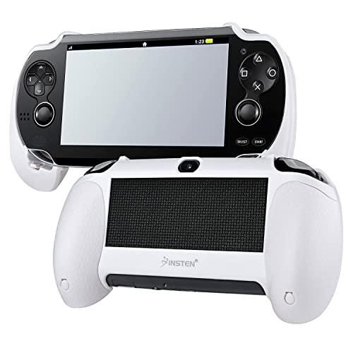 Sedicoca New Grips Hand Grip Compatible Durable Joypad Plastic Flexible Hand Grip Compatible with for PS Vita PSVita Playstation Vita 1000 (PCH-1000) White