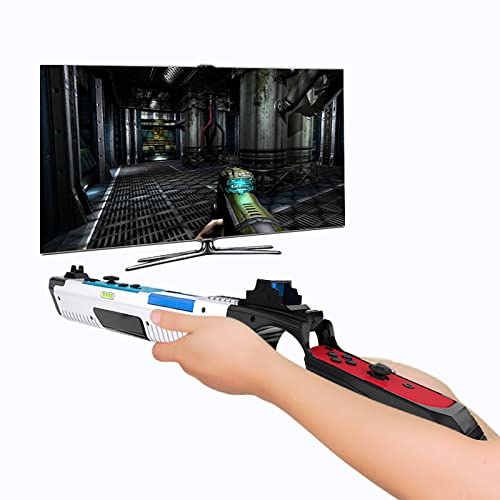 BRHE Switch Shooting Game Gun Controller for Nintendo Switch/OLED Hunting Games：Splatoon3/2,Wolfenstein 2,Juarez,Sniper Elite 3,Big Buck Hunter,Resident Evil（1 Pack