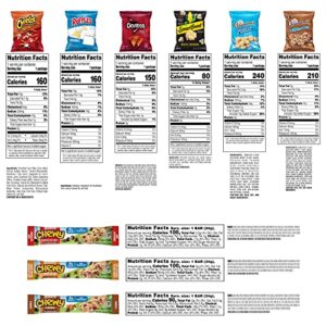 Lunch Box Mix Variety Pack, Frito-Lay Chips, Cookies, and Quaker Chewy Bars, 40 Count