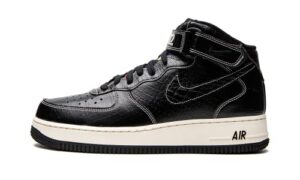 nike mens air force 1 mid '07 lx, black/black/pale ivory, 8.5