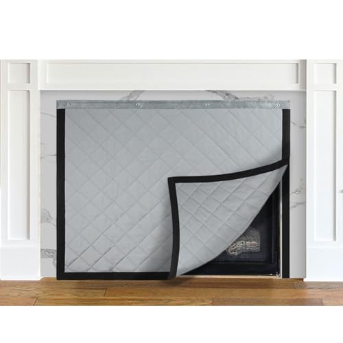 Fireplace Blanket, Fireplace Cover Stops Cold Air Heat Loss for Summer Winter, Indoor Fireplace Draft Stopper Save Energy, 39" W x 32" H