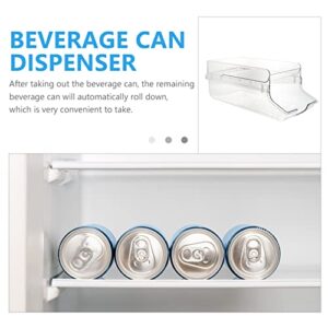 SOLUSTRE Wine Fridge Beverage Refrigerators Refrigerator Can Organizer Can Organizer for Fridge Food Pantry Storage Rack Soda Can Organizer Double Layers Soda Bottle Dispenser Drink Dispenser